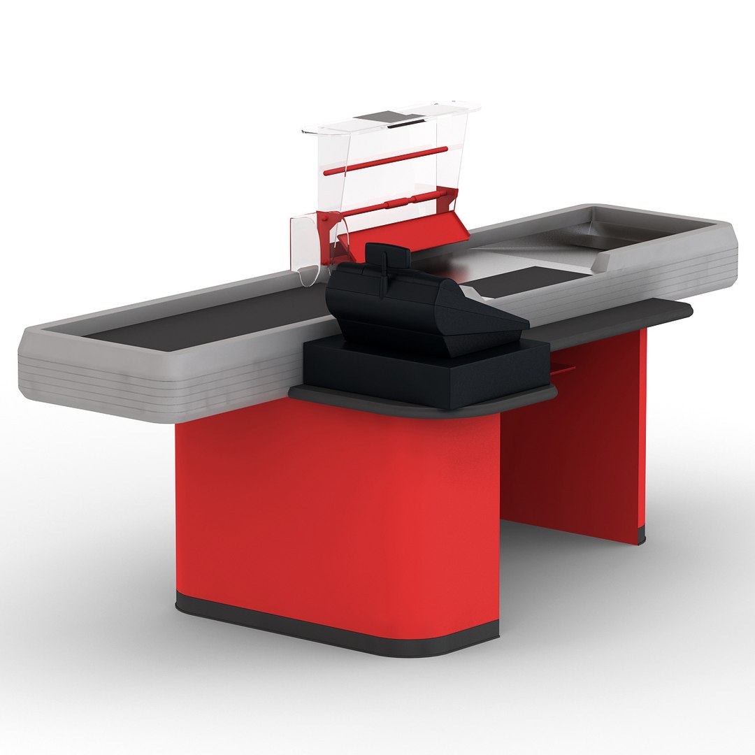 3d Model Cash Counter 2