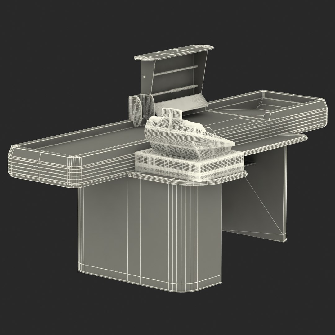 3d Model Cash Counter 2