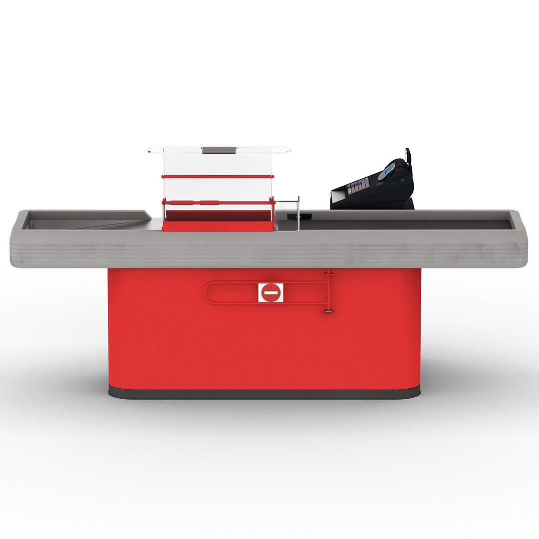 3d Model Cash Counter 2