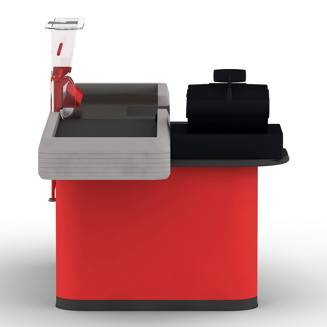 3d Model Cash Counter 2