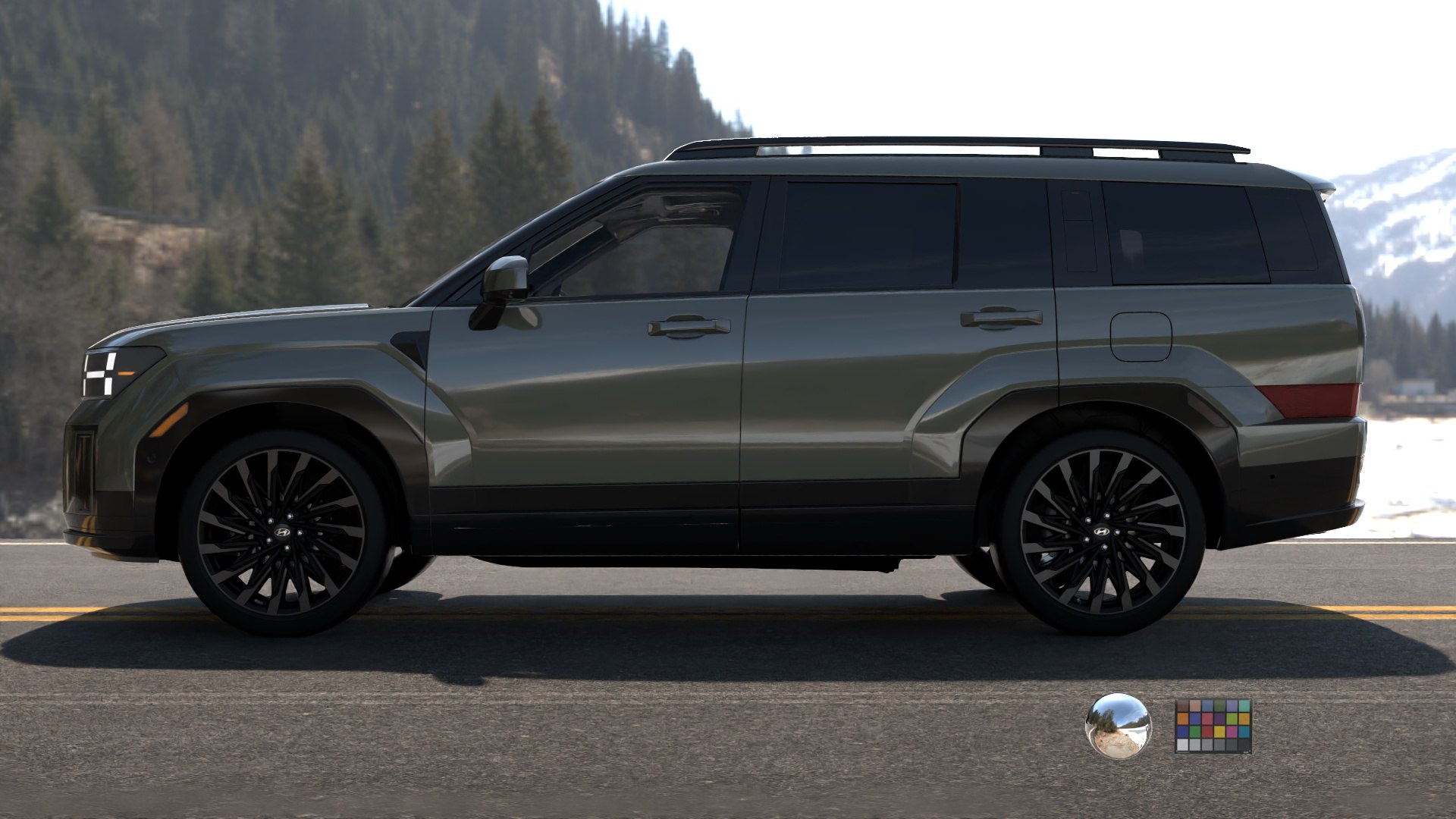 Hyundai Santa Fe 2024 -highres-Rigged And Render Ready 3D Model ...