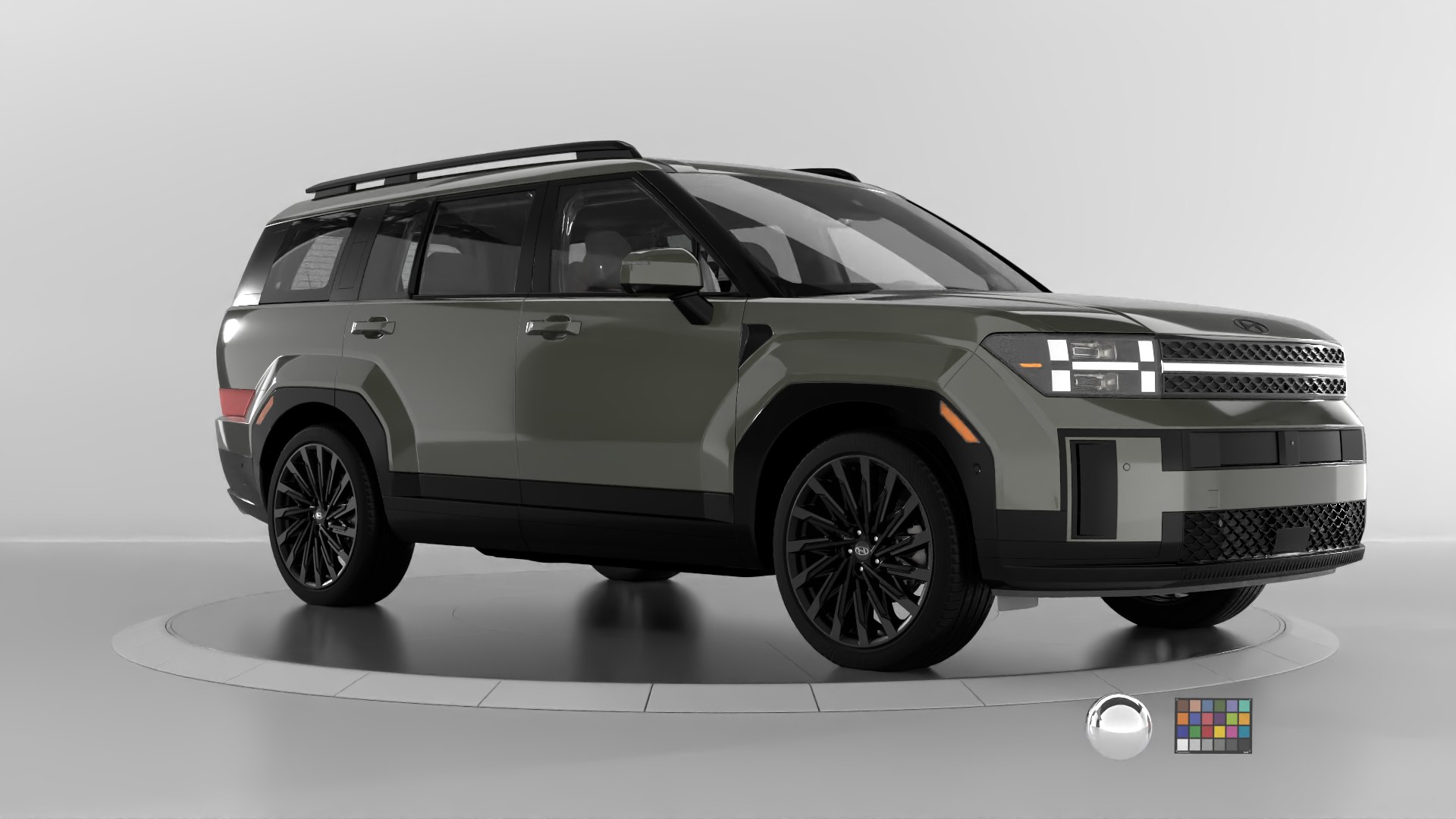 Hyundai Santa Fe 2024 -highres-Rigged And Render Ready 3D Model ...