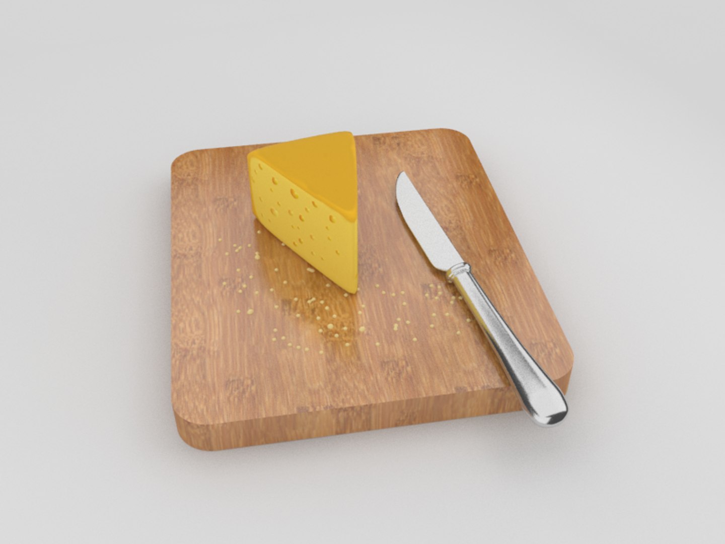Cutted Cheese 3d Model
