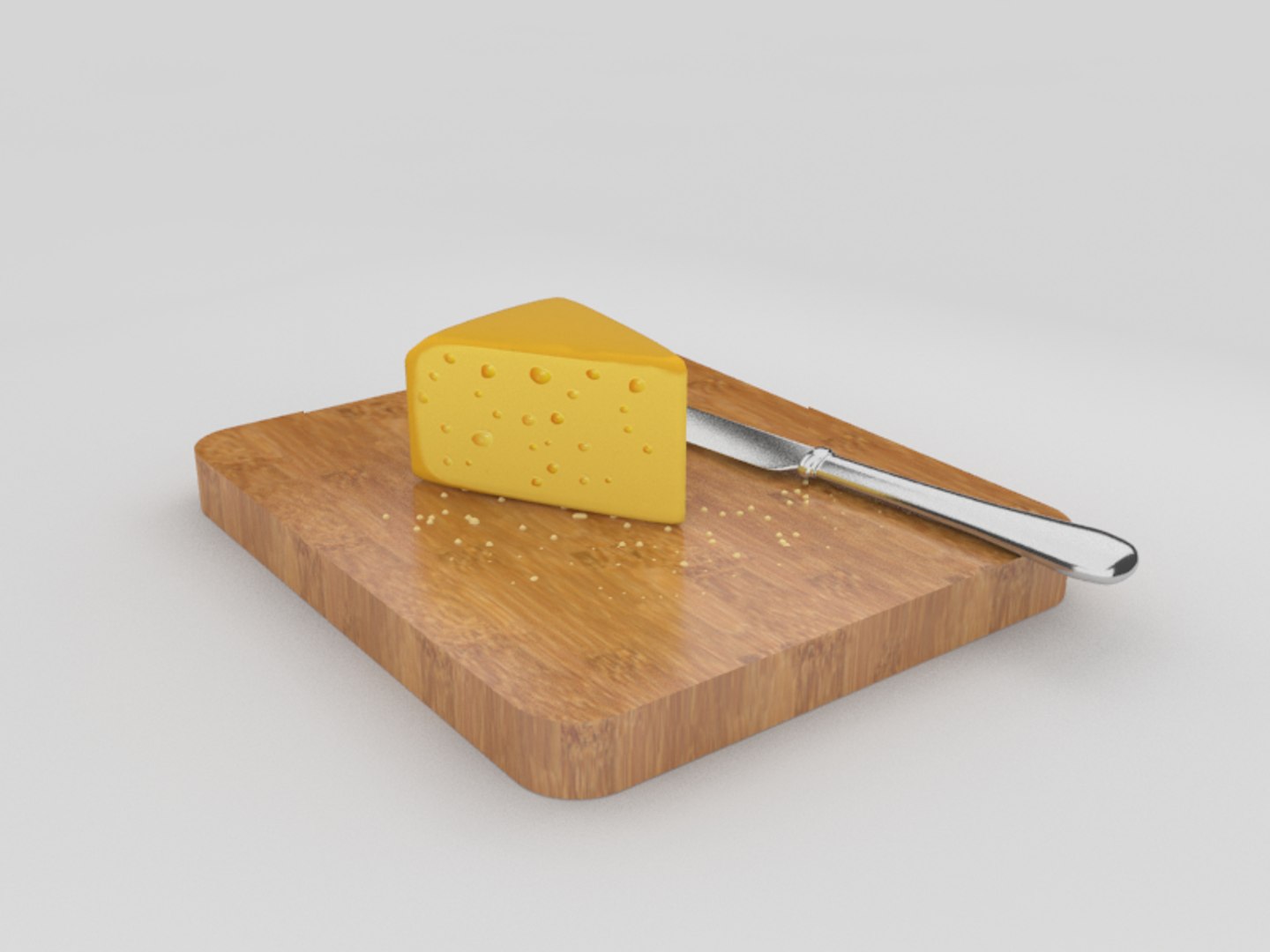 Cutted Cheese 3d Model