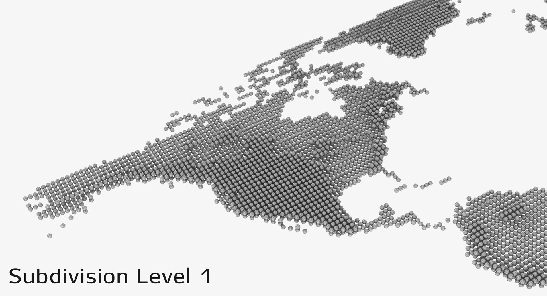 Voxel World Map 3D Model - TurboSquid 2317790