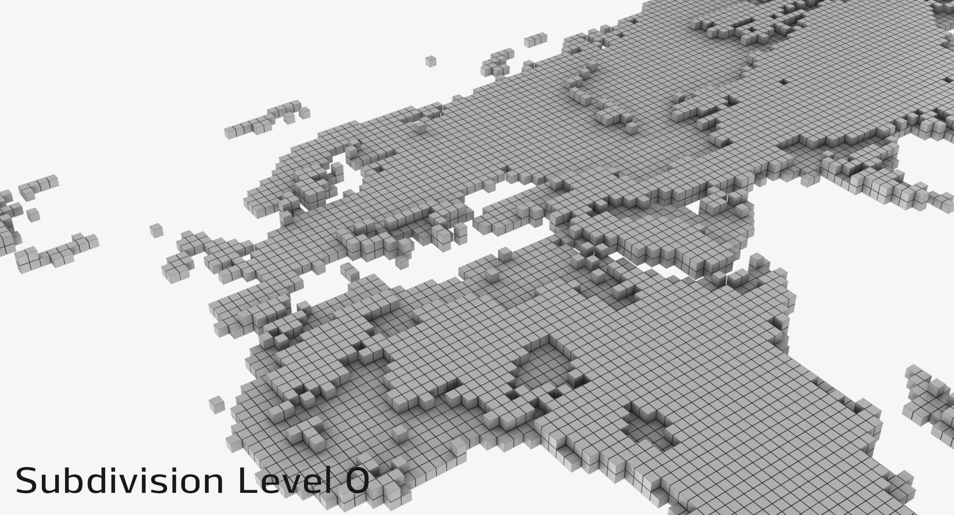 Voxel World Map 3D Model - TurboSquid 2317790