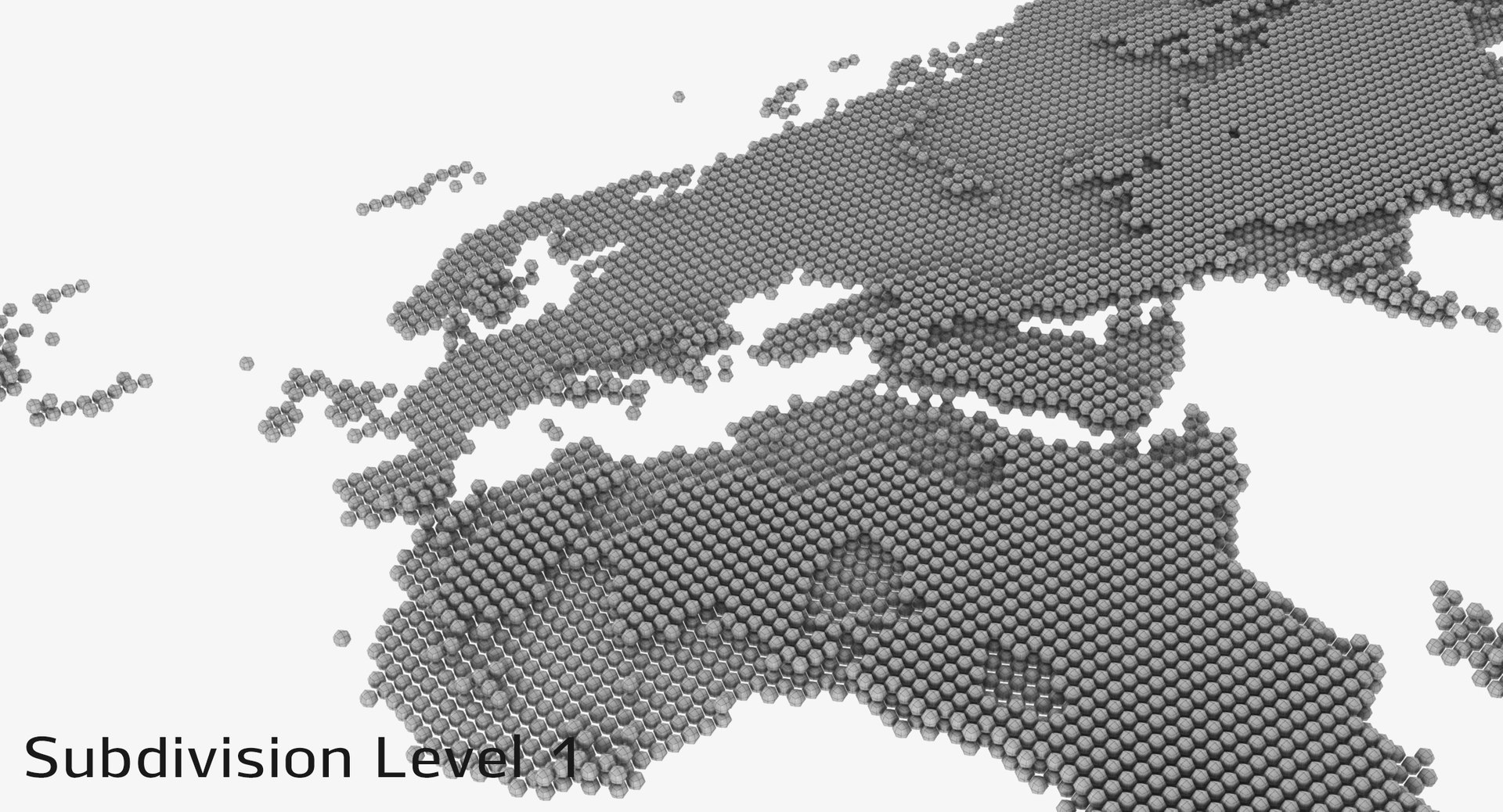 Voxel World Map 3D Model - TurboSquid 2317790
