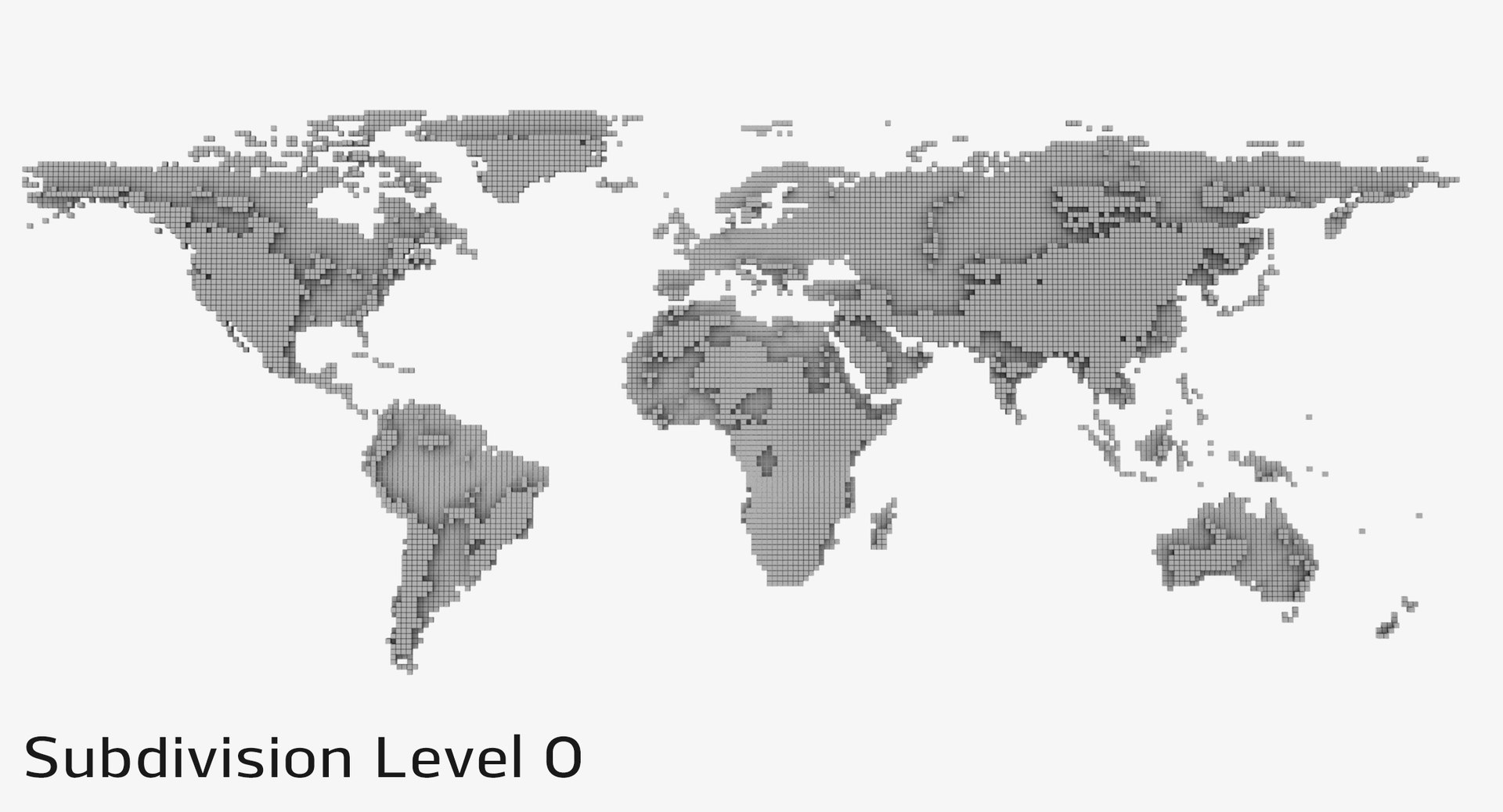Voxel World Map 3D Model - TurboSquid 2317790