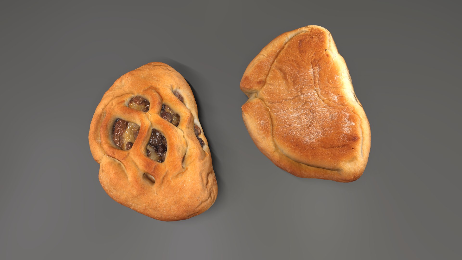 Bun with Raisins 3D model - TurboSquid 1828726