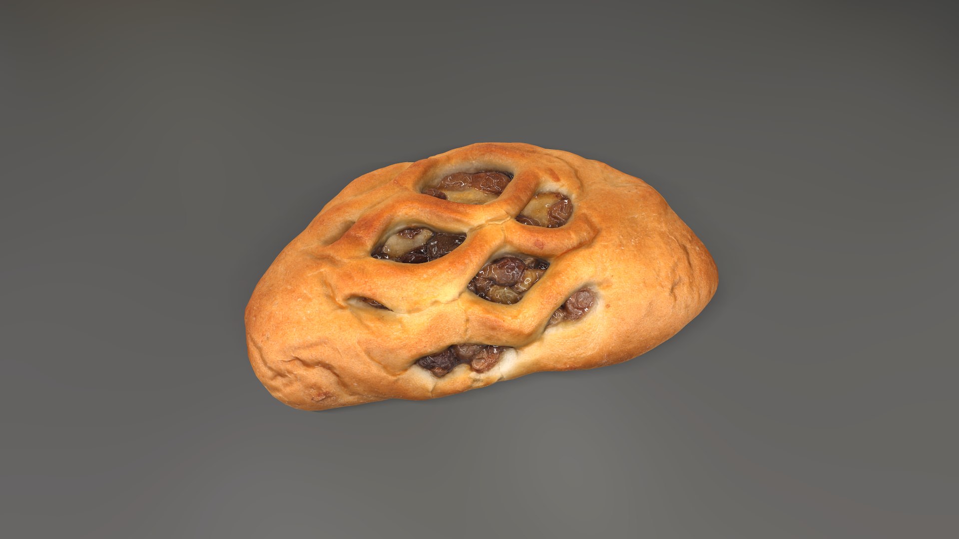 Bun with Raisins 3D model - TurboSquid 1828726