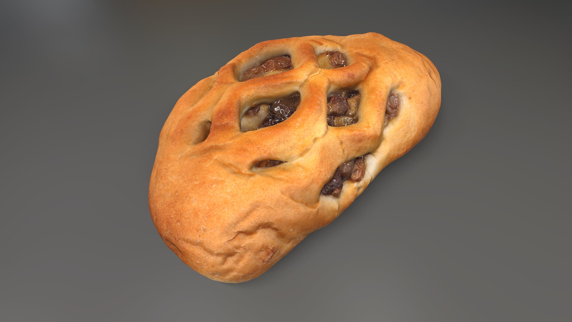 Bun with Raisins 3D model - TurboSquid 1828726