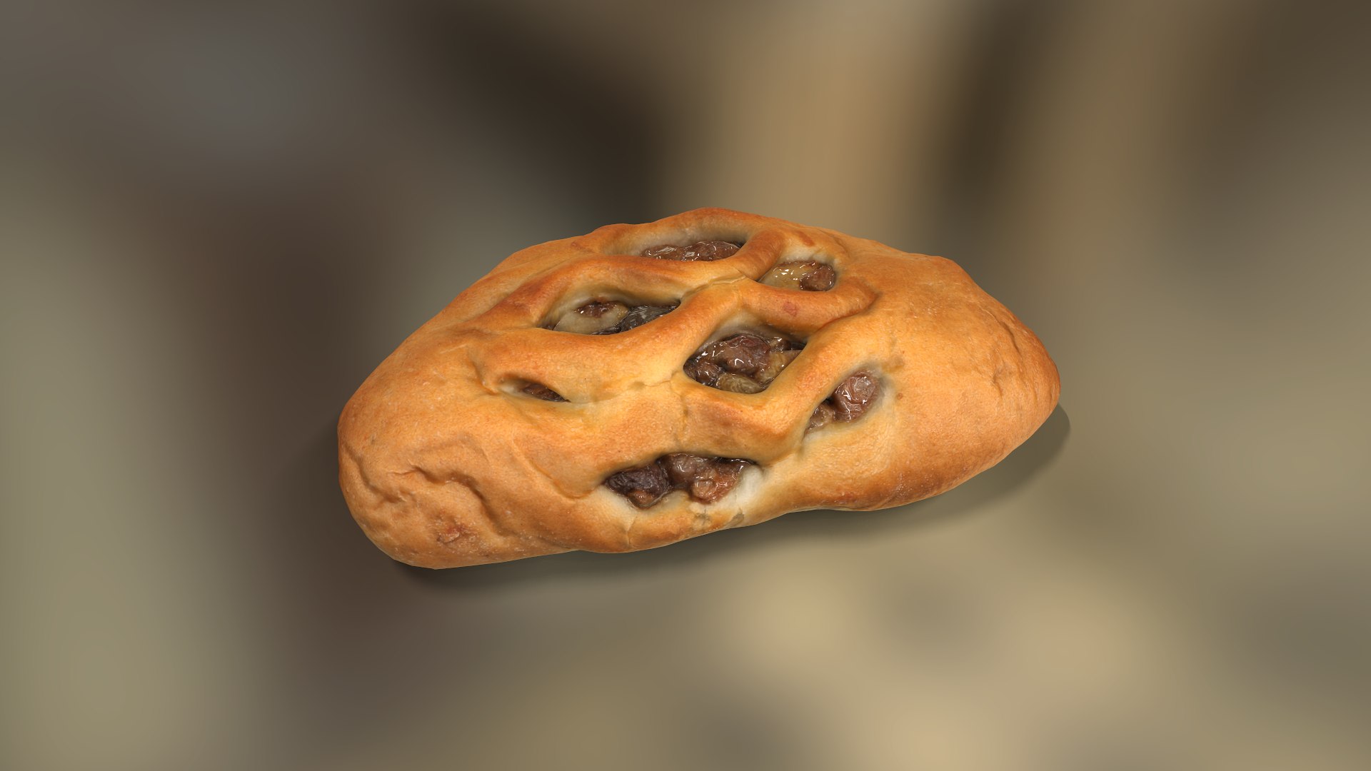 Bun with Raisins 3D model - TurboSquid 1828726