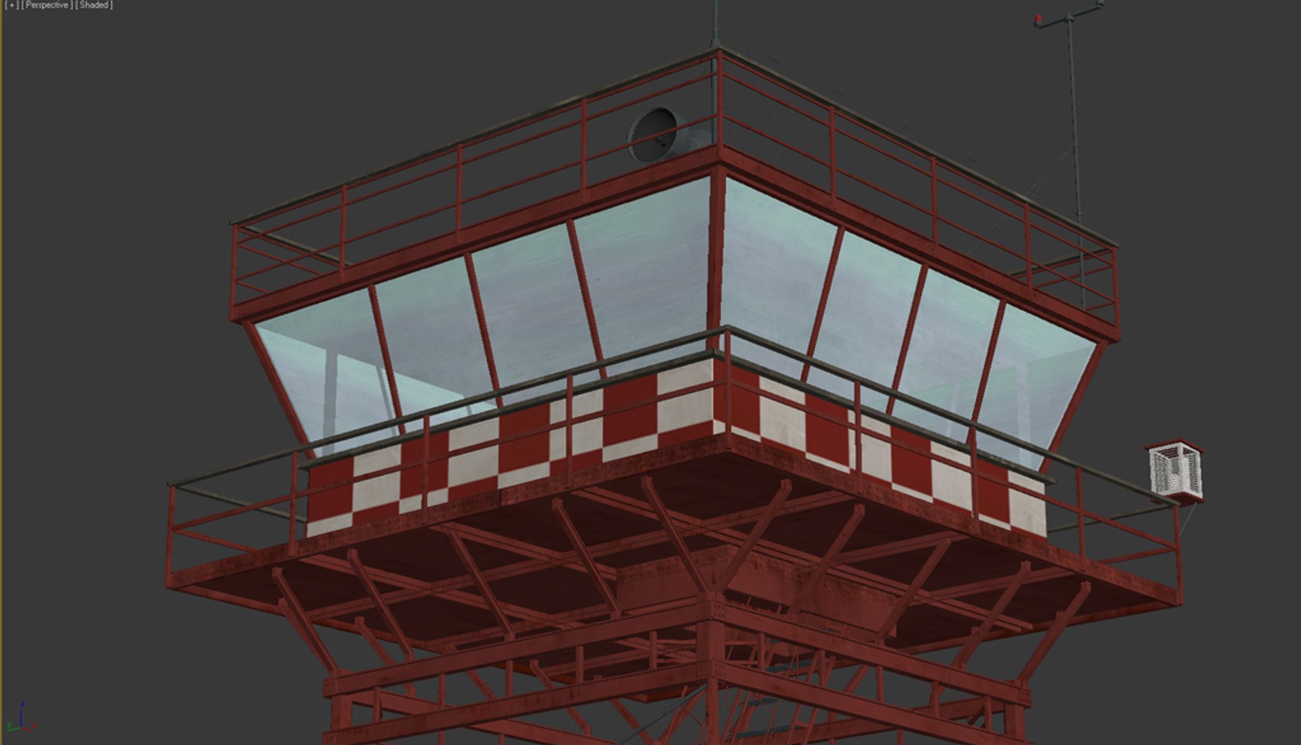 Traffic Control Tower 3d Max