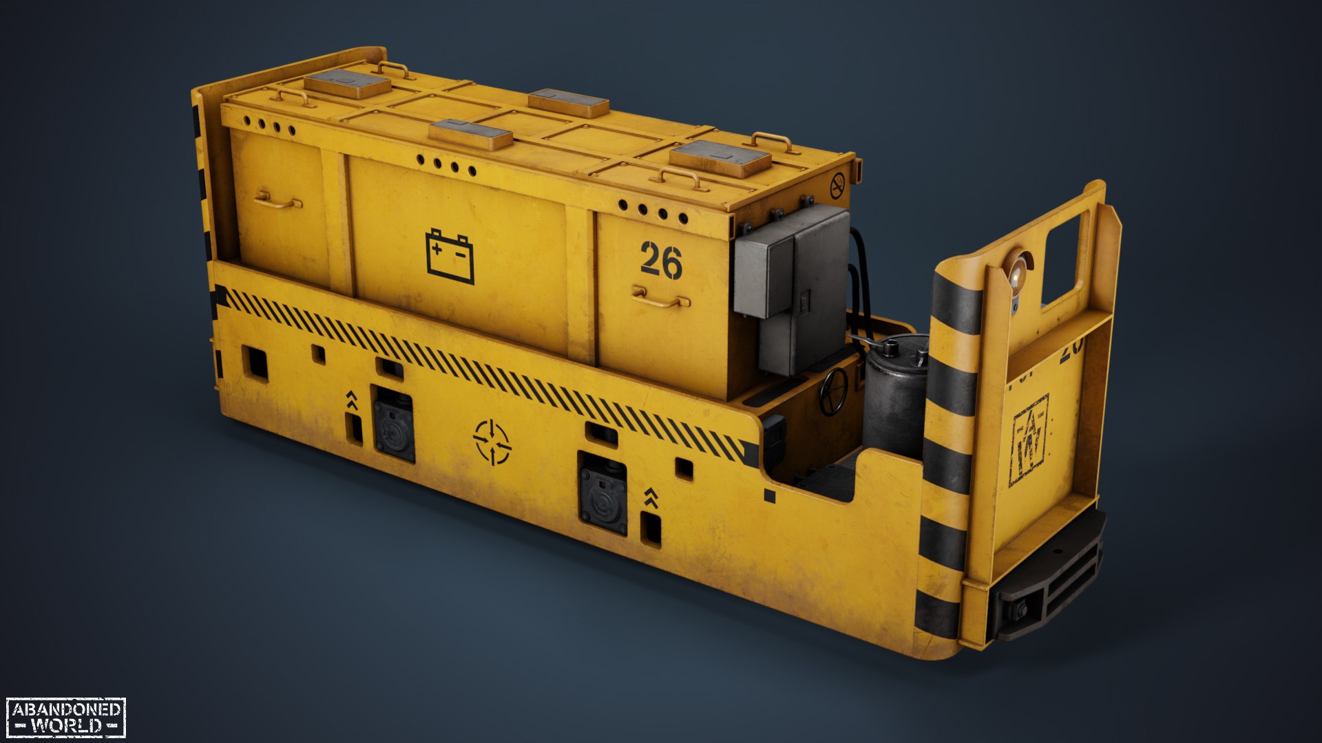 Underground Battery Electric Locomotive 3D - TurboSquid 2224413