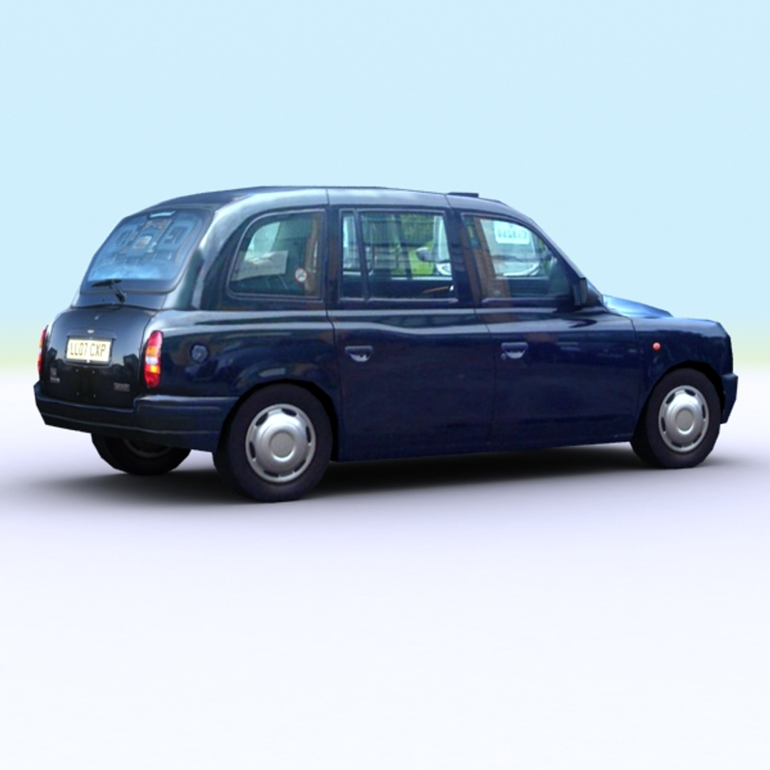 2007 london taxi cab 3d model
