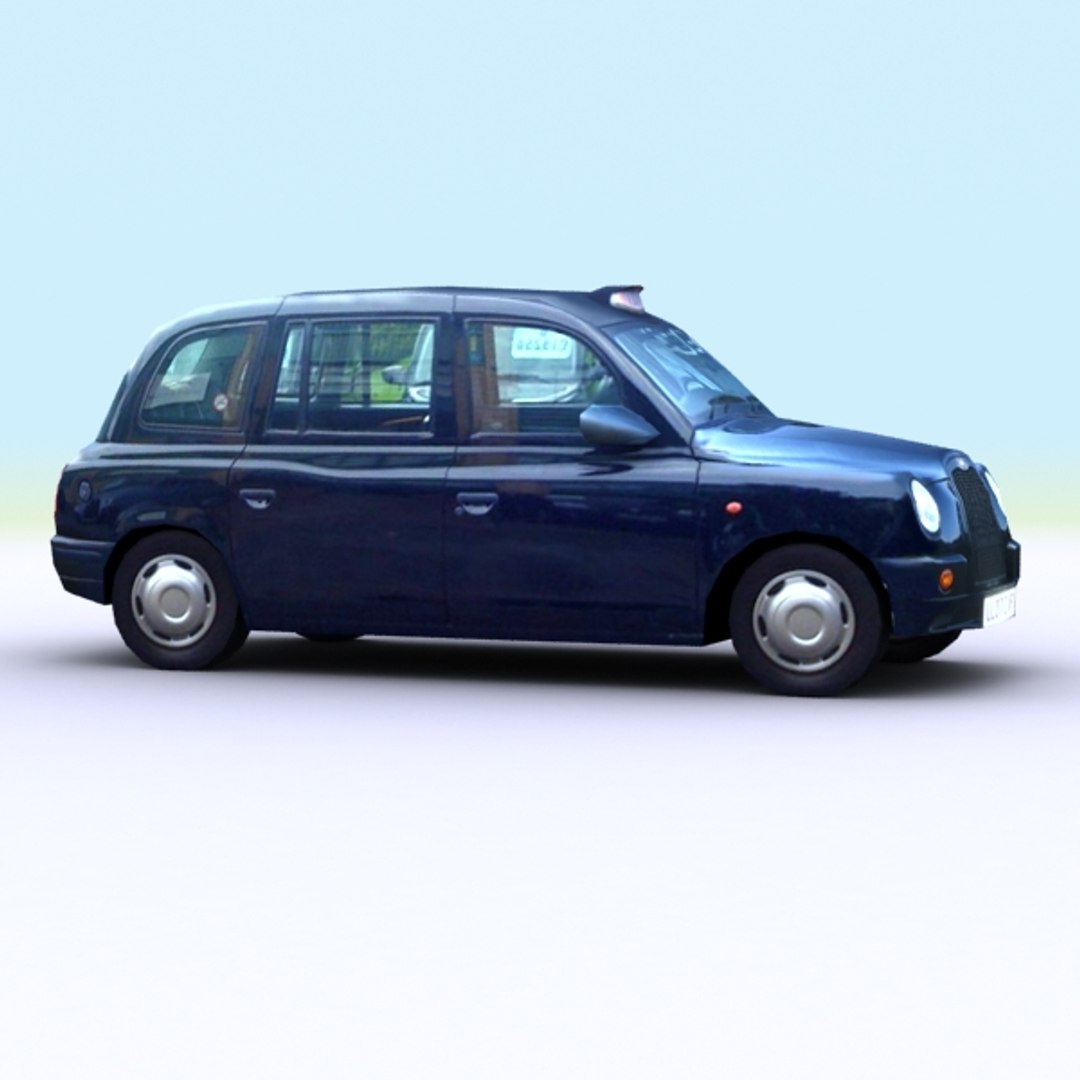 2007 london taxi cab 3d model