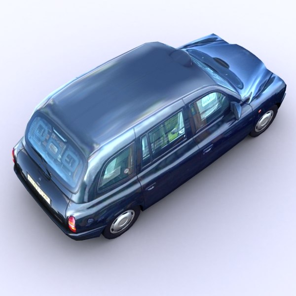2007 london taxi cab 3d model