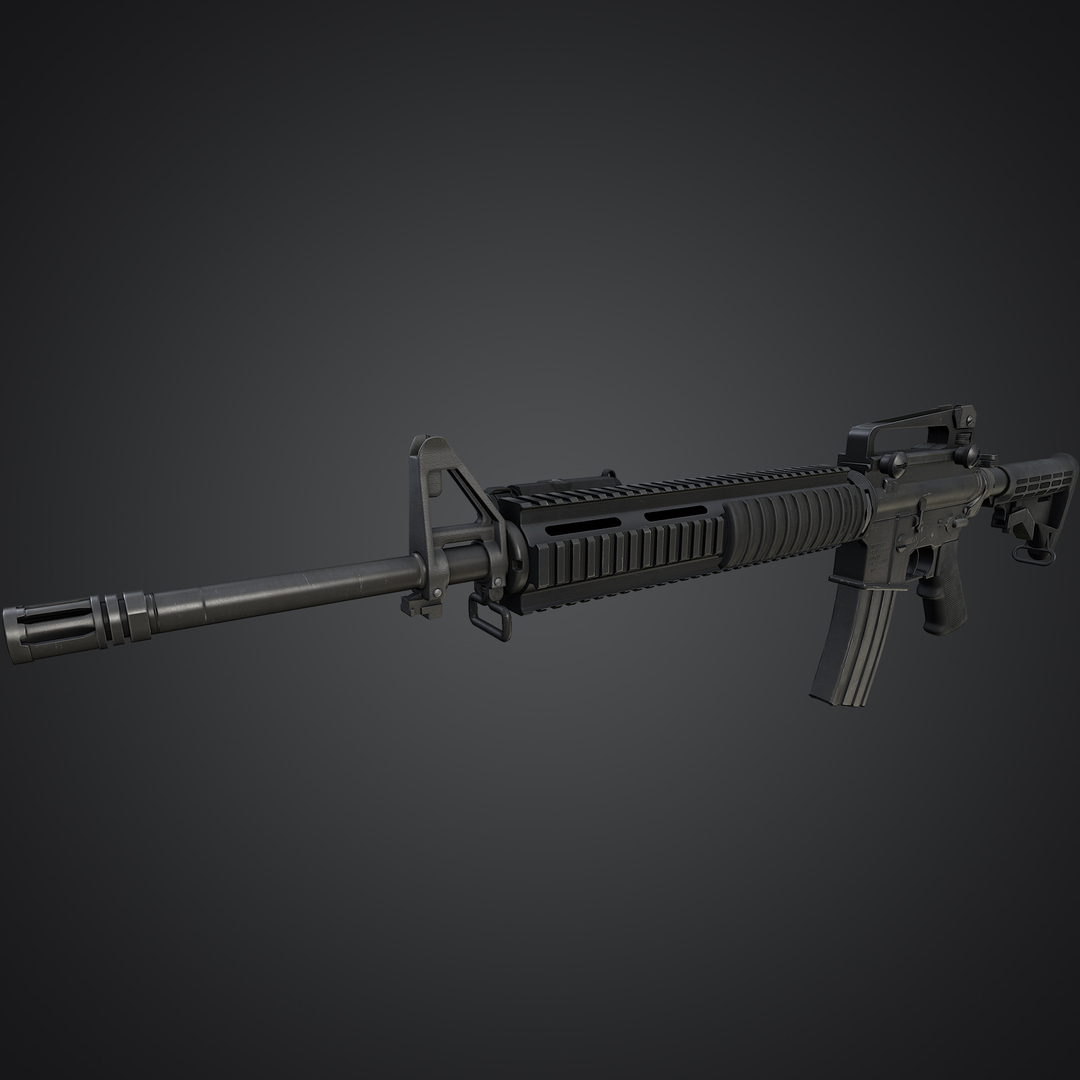 m16a4 m16 3d max