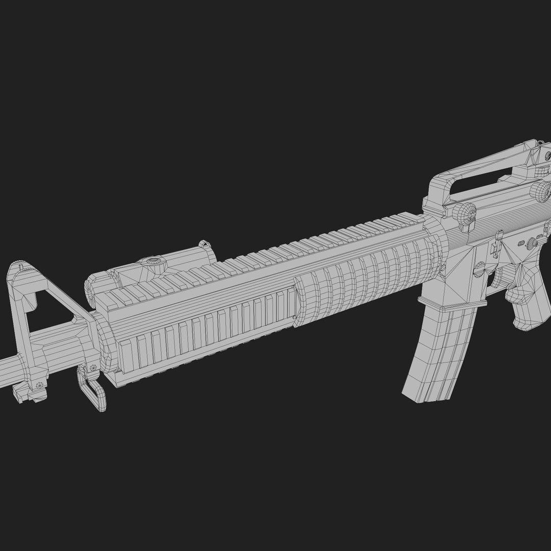 m16a4 m16 3d max