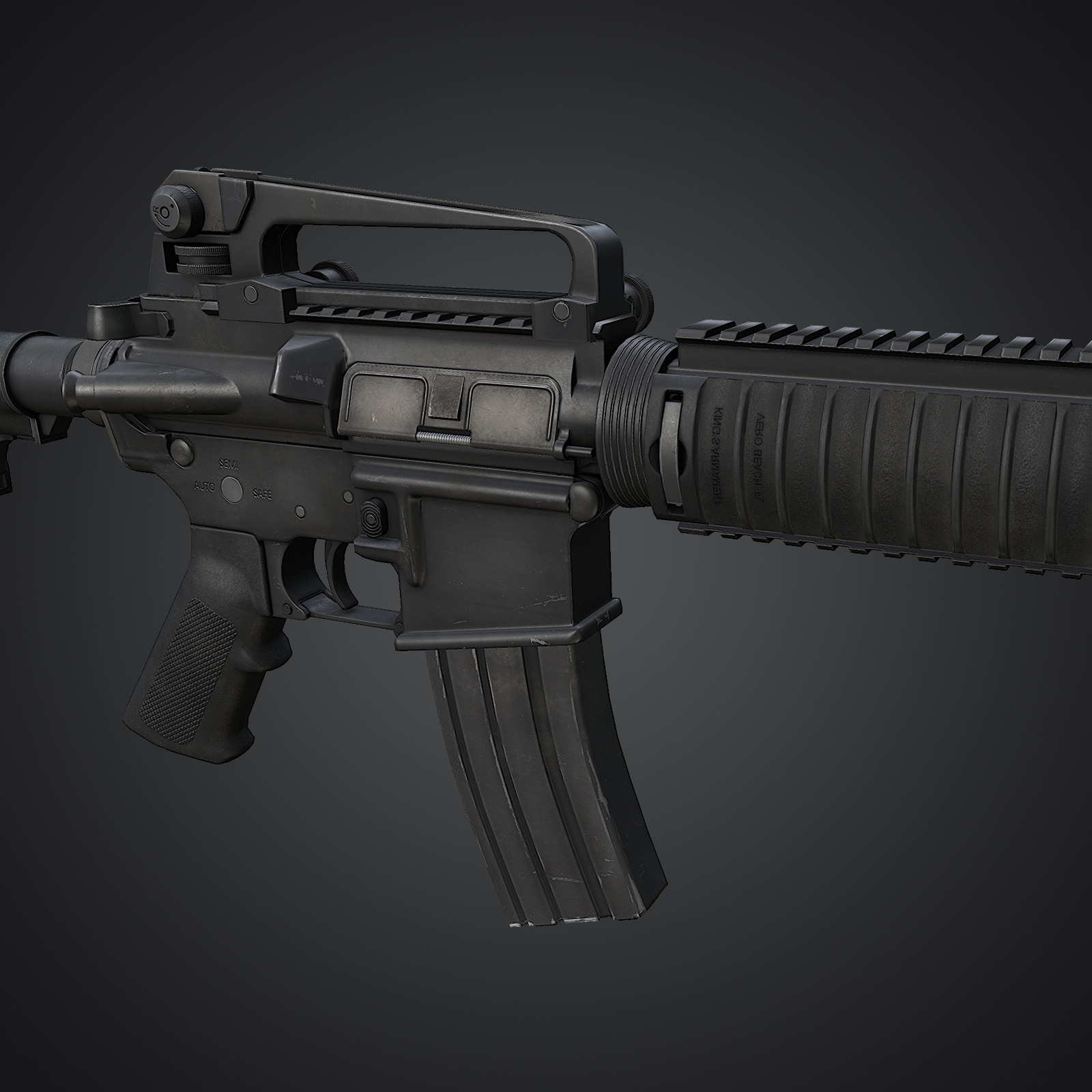 m16a4 m16 3d max