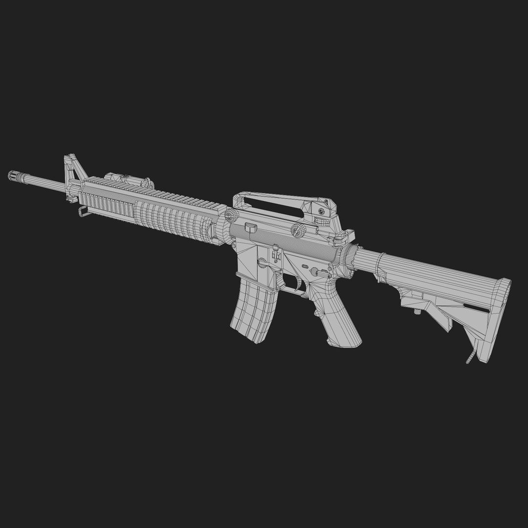 m16a4 m16 3d max