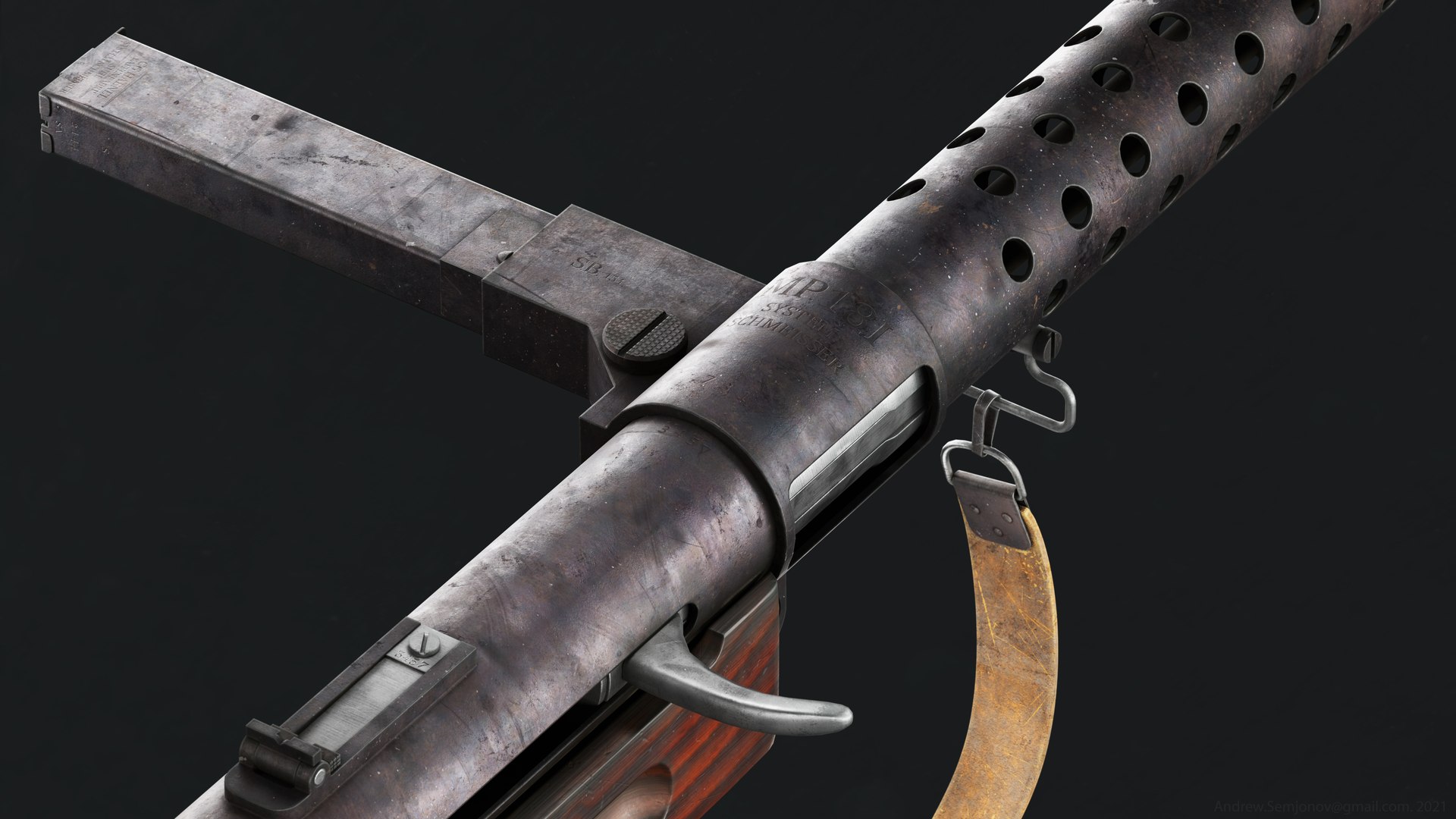 3D German Mp18-1 Mp18 Model - TurboSquid 1704056