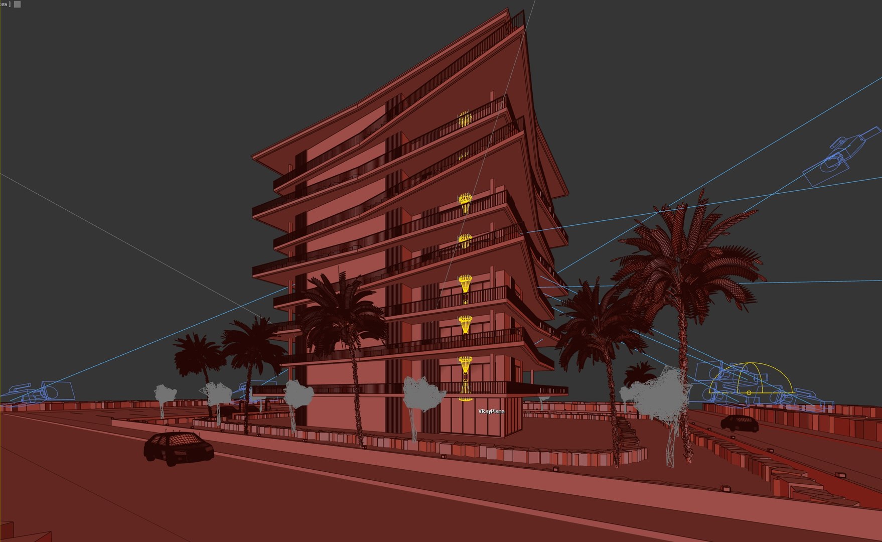 3D Modern Apartment Building Exterior Model - TurboSquid 2526434