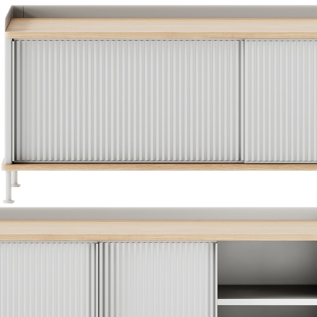 3D Muuto Enfold Sideboard Scandinavian Storage model - TurboSquid 2061554
