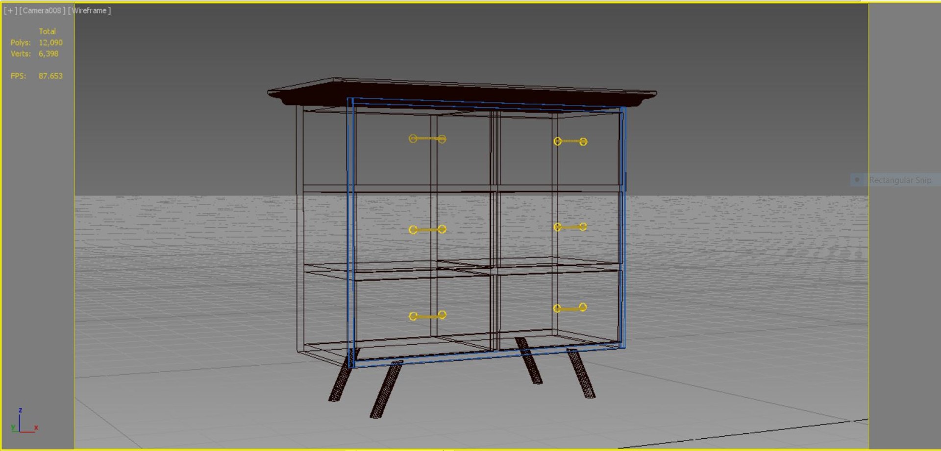 Designed Table Storage 3D Model - TurboSquid 1580117