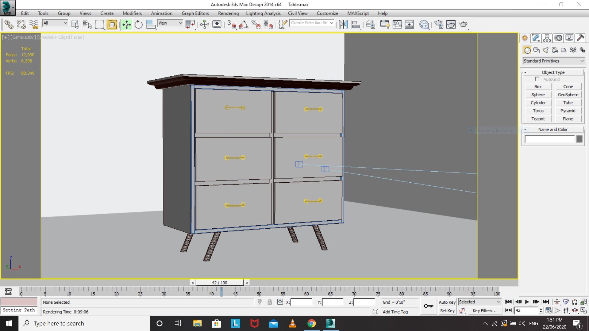 Designed Table Storage 3D Model - TurboSquid 1580117