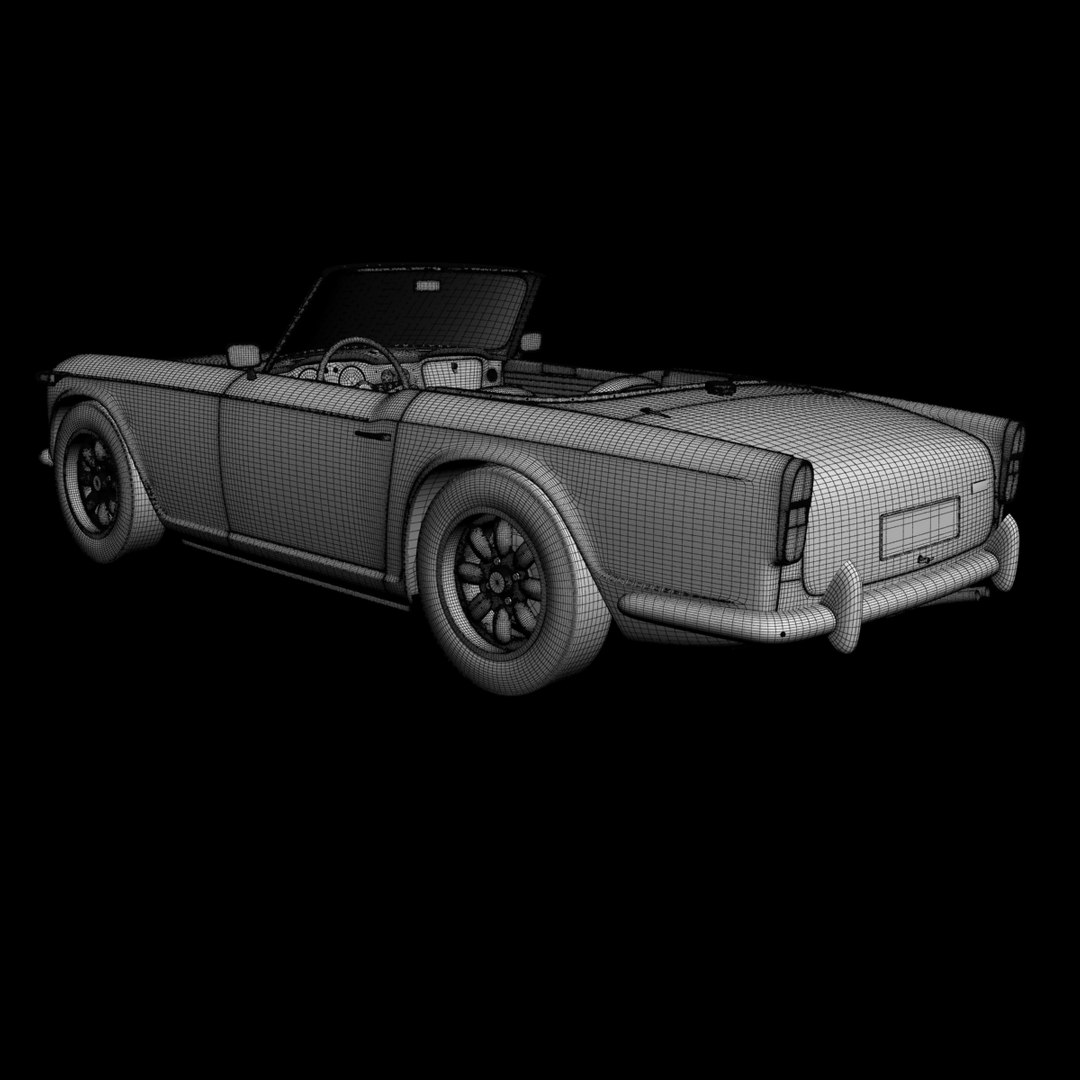 Triumph Tr5 3d Model