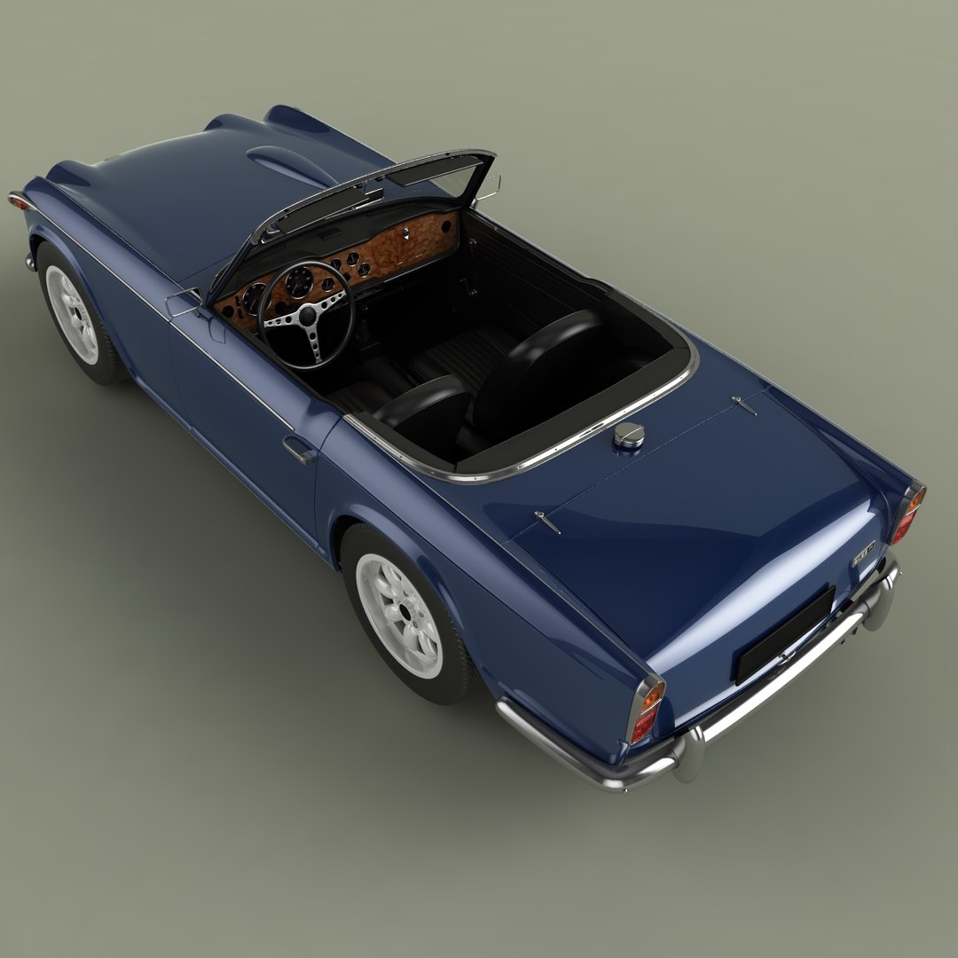 Triumph Tr5 3d Model