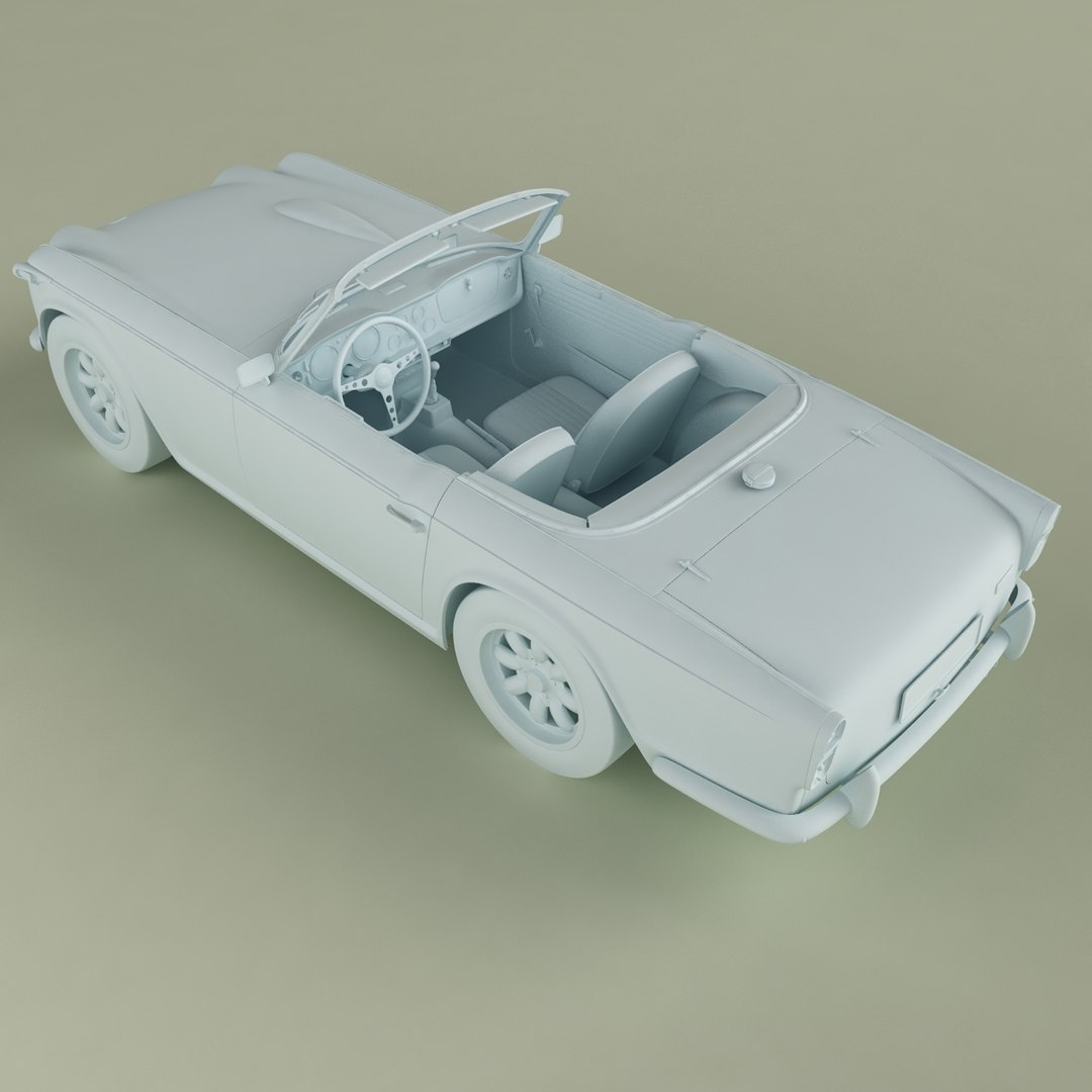 Triumph Tr5 3d Model