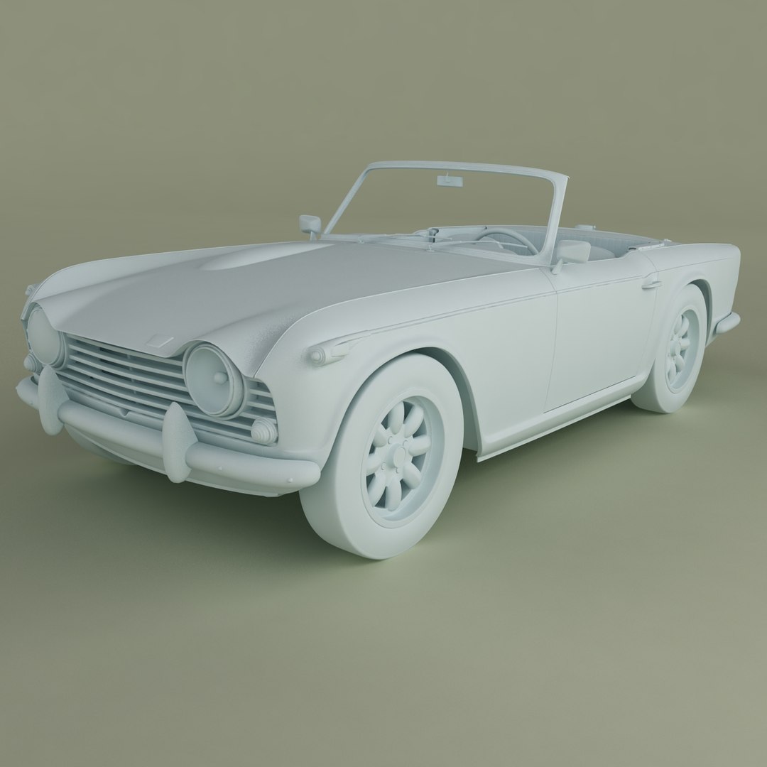 Triumph Tr5 3d Model