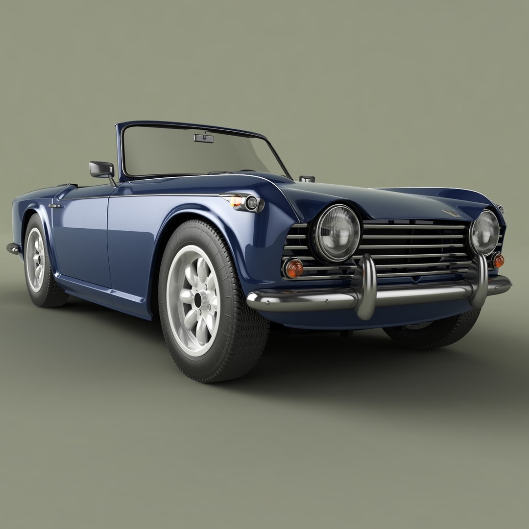 Triumph Tr5 3d Model