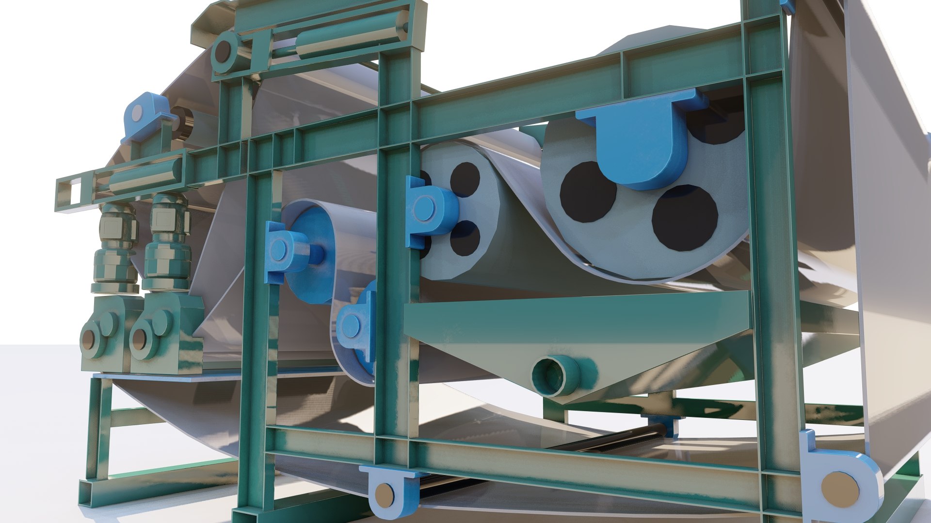 3D Model Belt Filter Press - TurboSquid 2171139