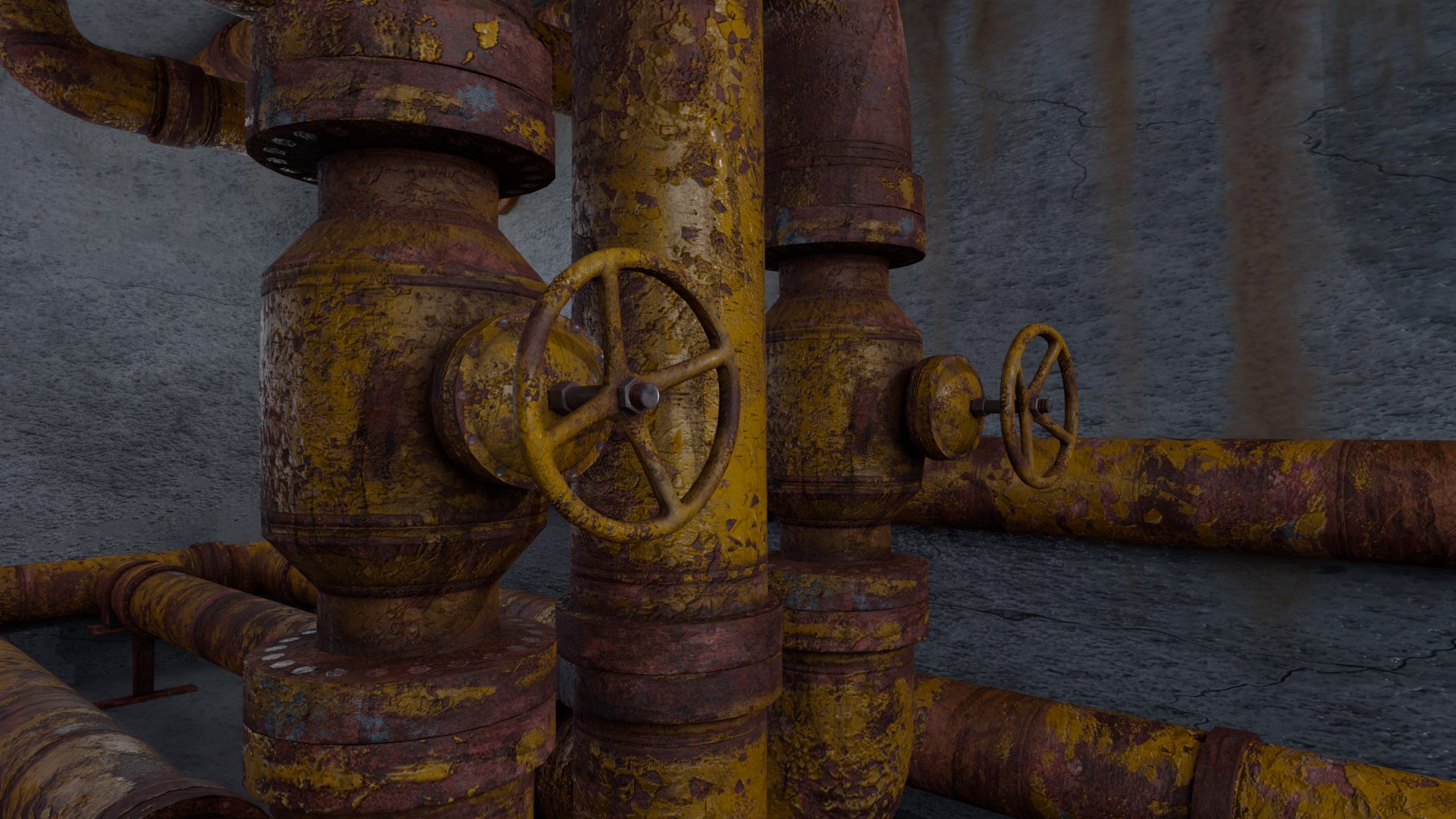 Modular Old Rusted Pipe Pack Low-poly 3D Model 3D - TurboSquid 1782949