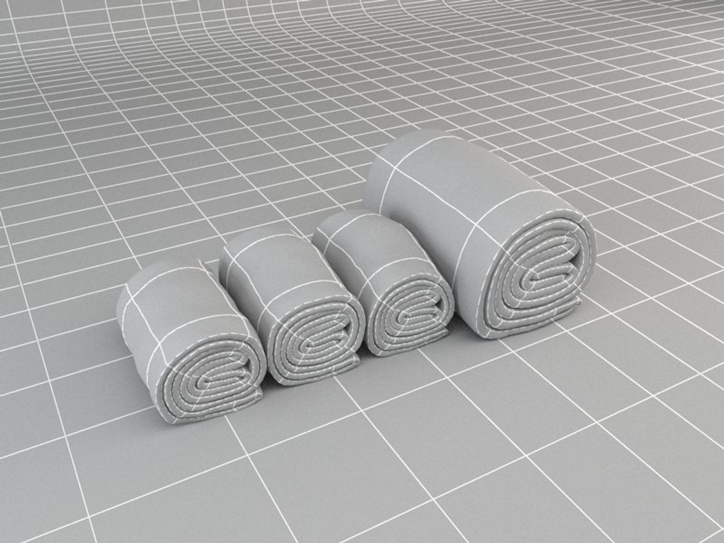 3d towel rolls model