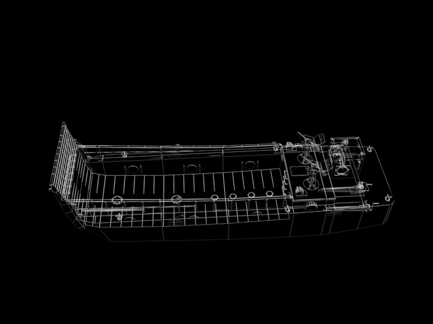 3d Model Of Lcm-3 Landing Boat