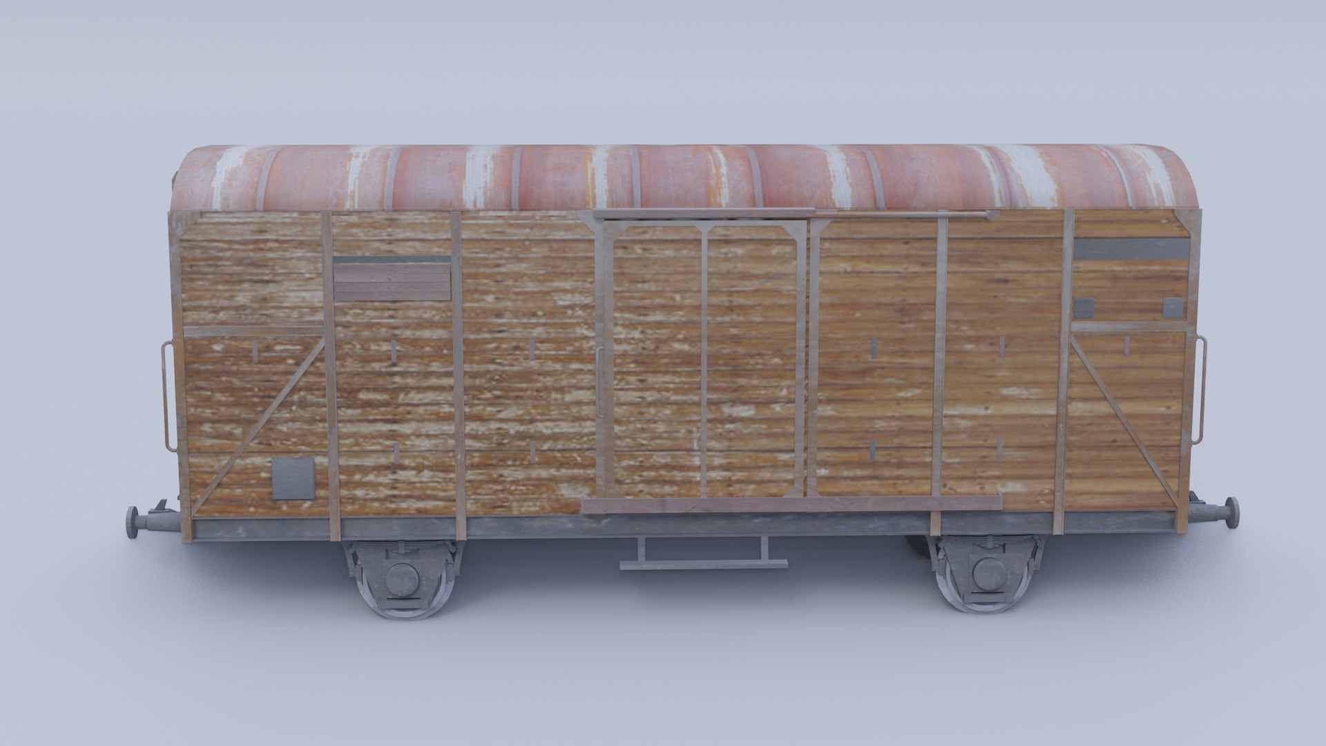 Old Boxcar 3D - TurboSquid 2172033