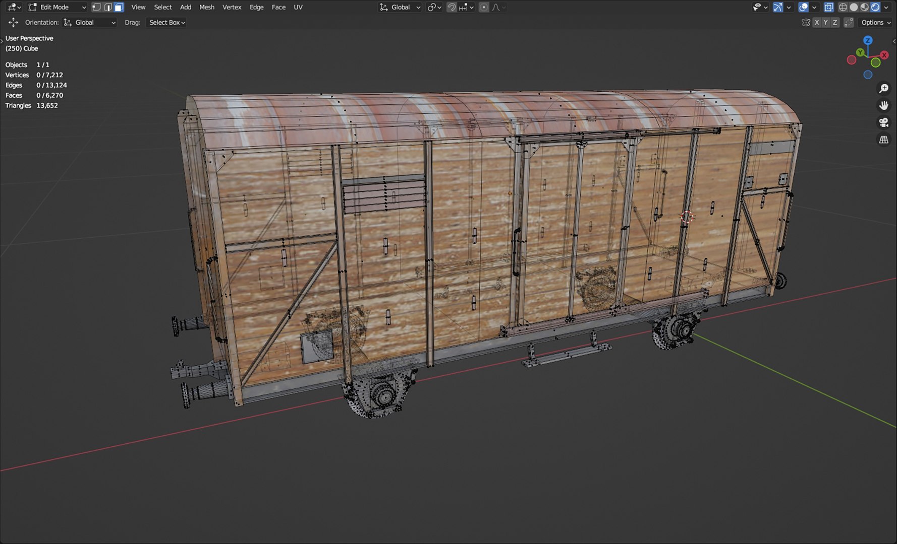 Old Boxcar 3D - TurboSquid 2172033