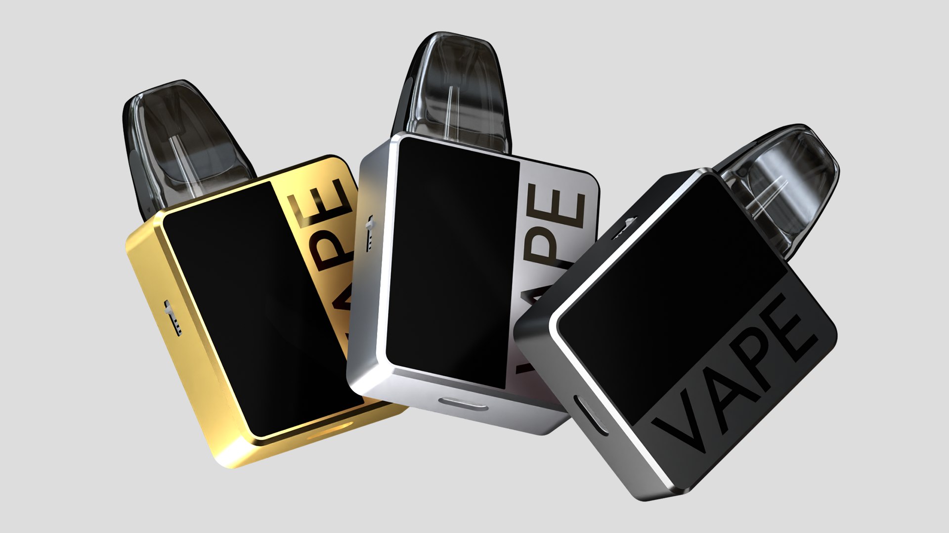 3D Vape Pod Square Model - TurboSquid 2246808