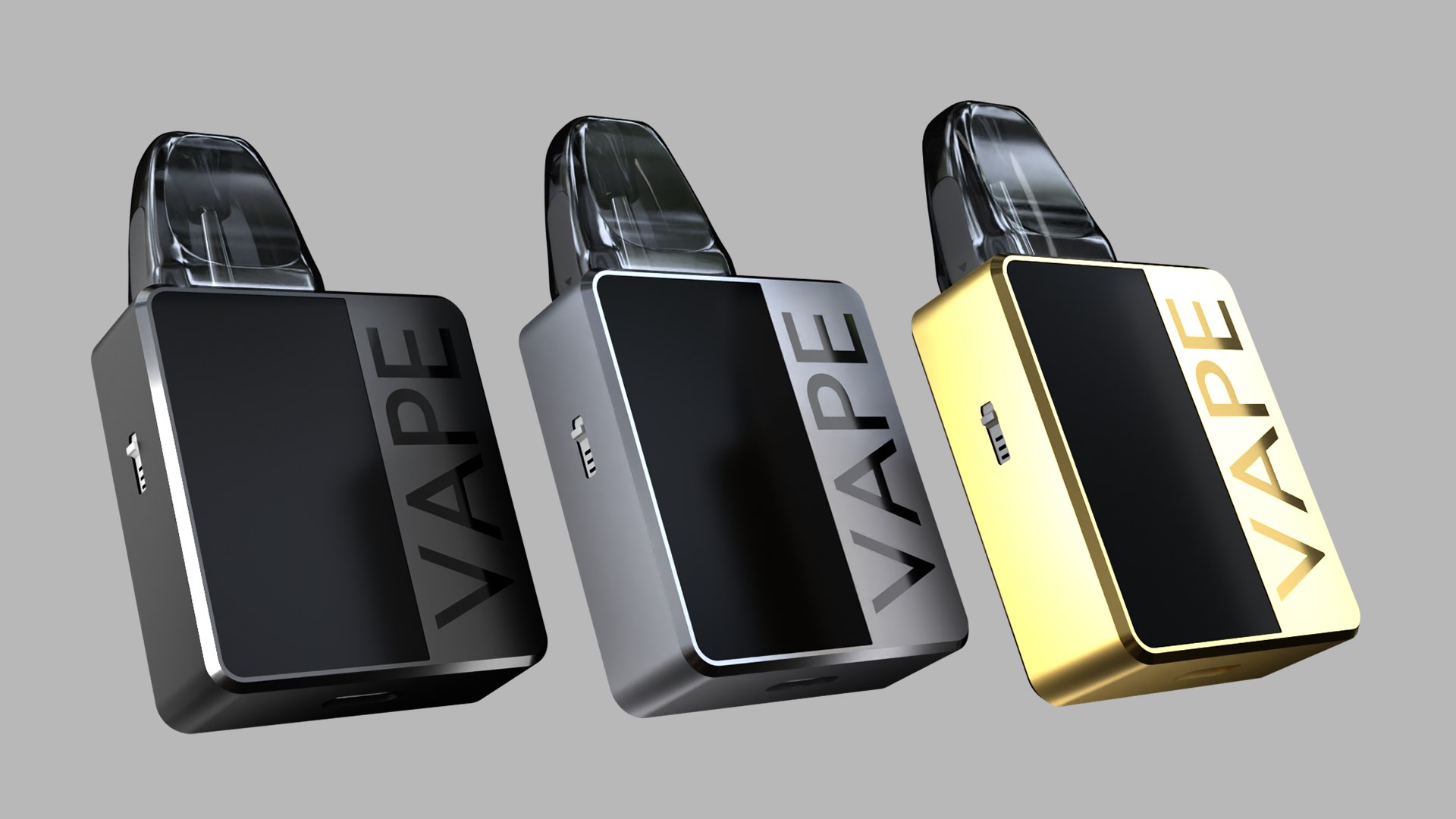 3D Vape Pod Square Model - TurboSquid 2246808