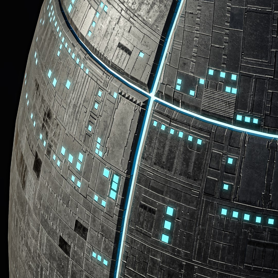 3D Space Station Oval Sphere Spaceship Borg - TurboSquid 1918632