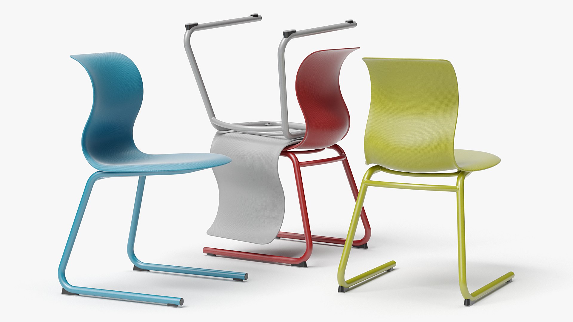 Modern Classroom Chair 3D Model - TurboSquid 1618794