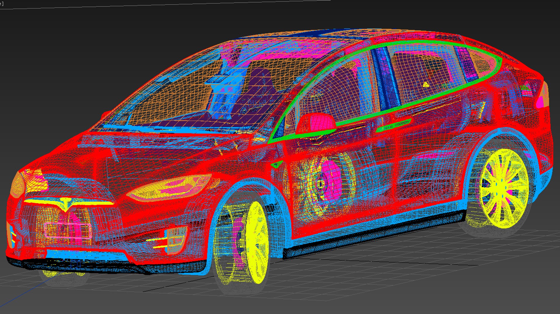 Tesla x 2018 interior 3D model - TurboSquid 1324127