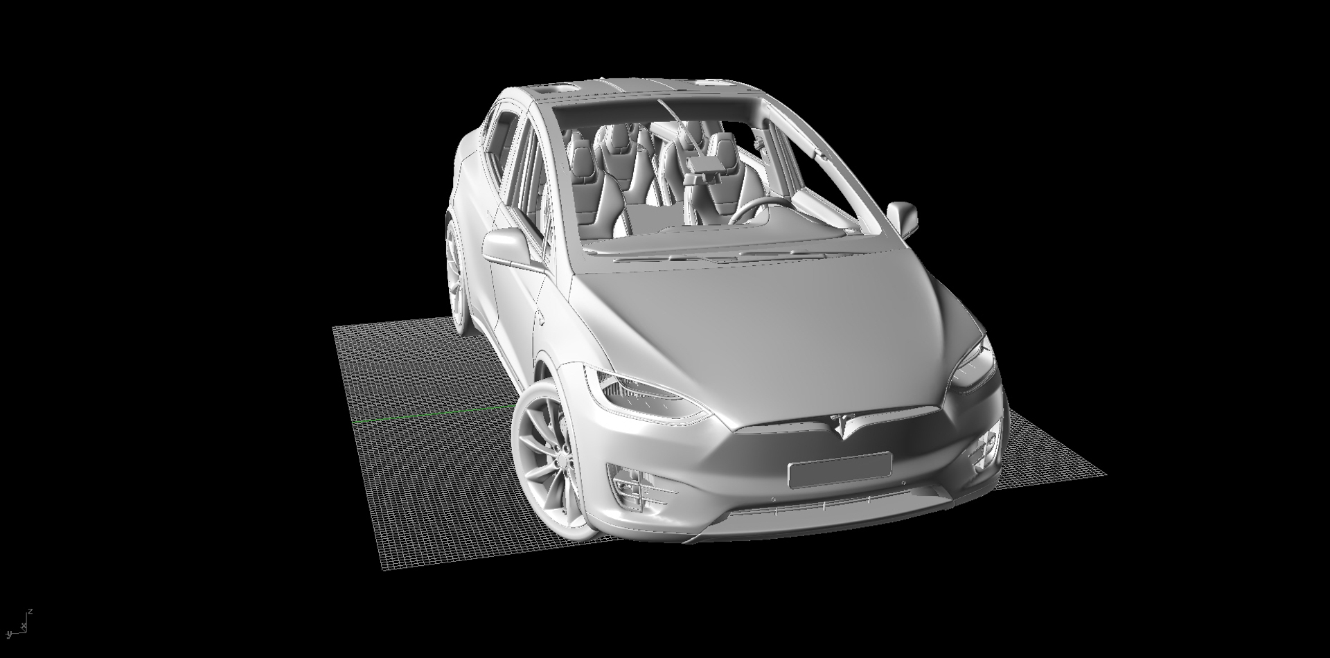 Tesla X 2018 Interior 3D Model - TurboSquid 1324127