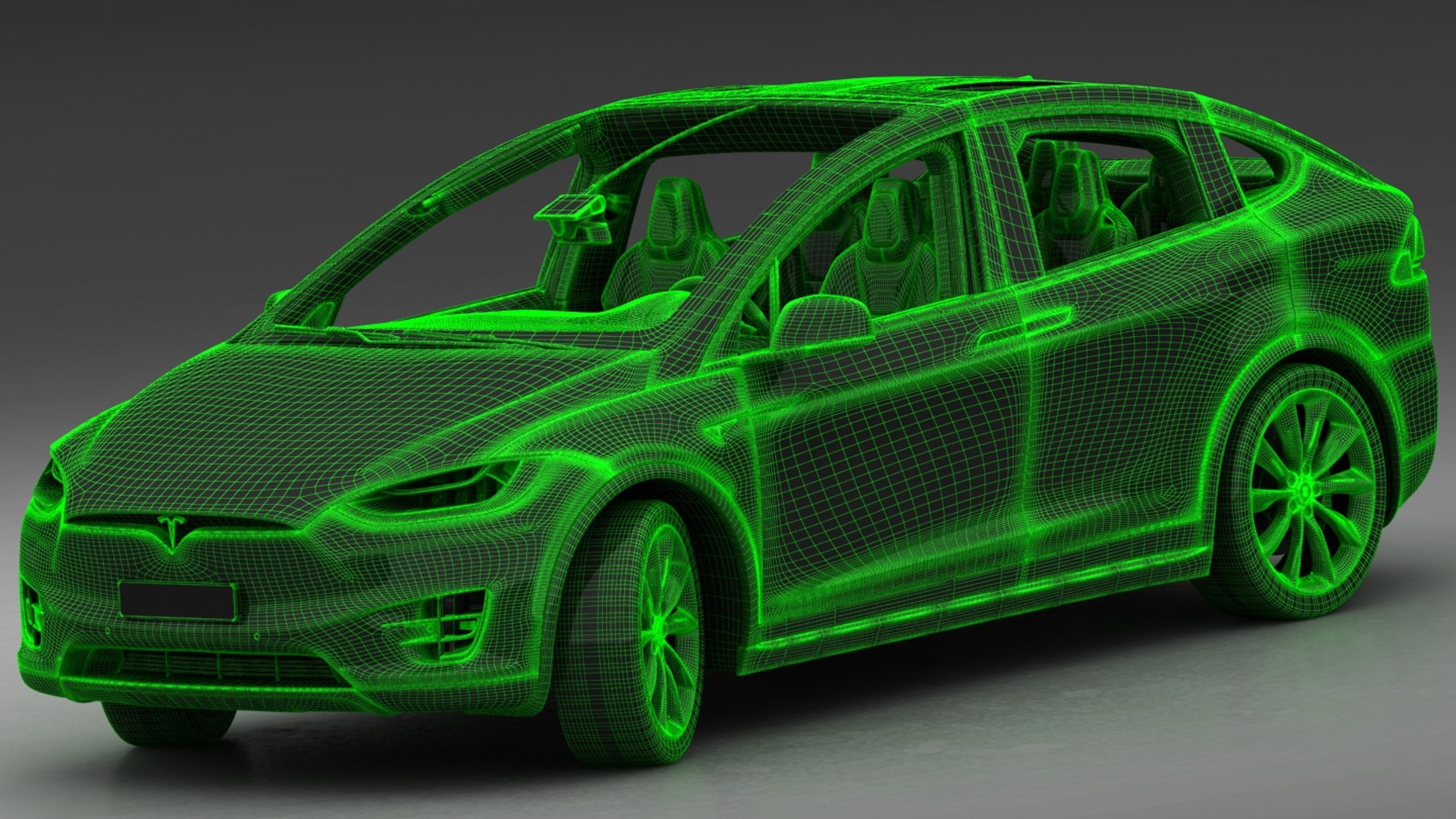 Tesla X 2018 Interior 3D Model - TurboSquid 1324127