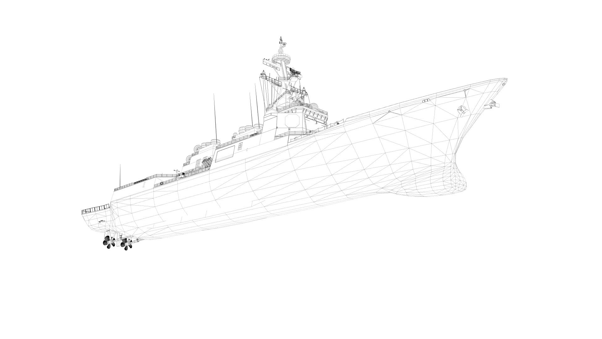 Ddg-991 sejong great model - TurboSquid 1390191