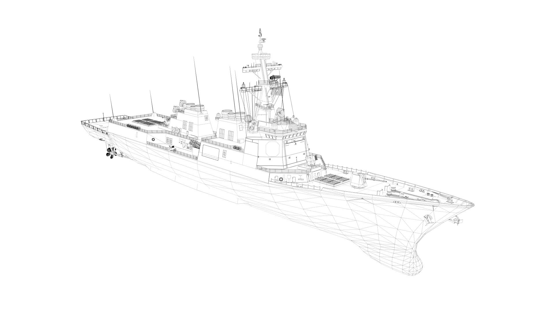 Ddg-991 sejong great model - TurboSquid 1390191